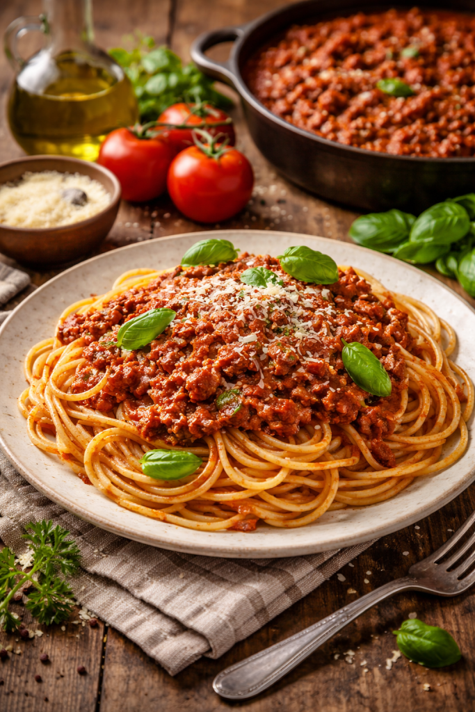 Italienische Spaghetti Bolognese